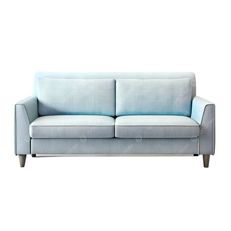 나무 다리 클립 아트 일러스트와 함께 밝은 파란색 패브릭 소파 하늘색 소파 현대 소파 그림 거실 소파 클립 아트 Png 일러스트 및 이미지 에 대한 무료 다운로드