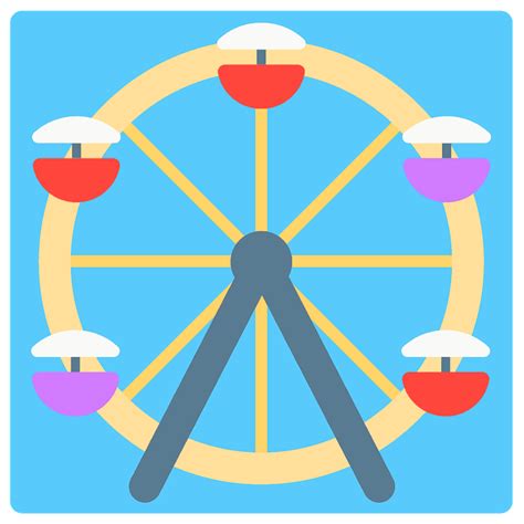 Ferris Wheel Free Vector Emoji On
