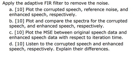 1 20 Given A Quadratic Mse Function Of The Wiener