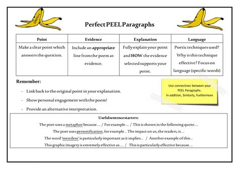 Perfect Peel Paragraphs Docx