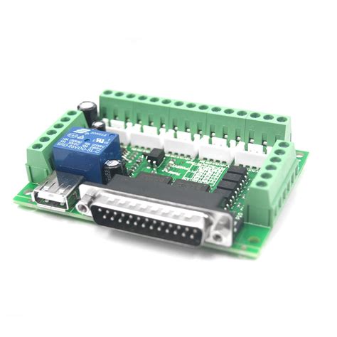 5 Axis Cnc Breakout Board For Stepper Driver Controller Mach3 For Arduino