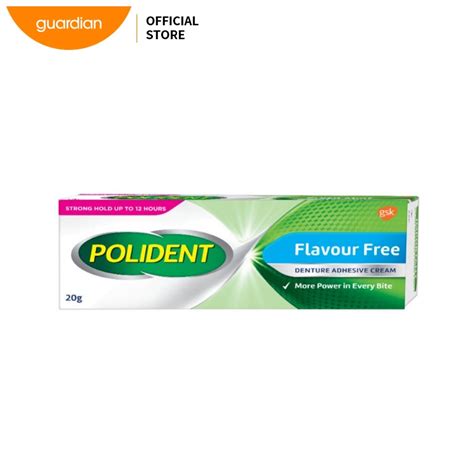 Polident Denture Adhesive 12 Hour Strong Hold Flavour Free Paste 20g