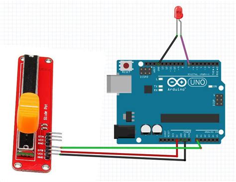 control led blinking pulses with a potentiometer visuino visual development for arduino