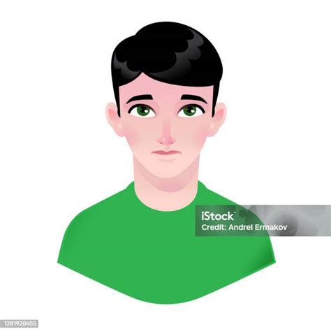 소년 일러스트레이션 벡터 어린 아이 광고 및 디자인에 대한 문자 큰 눈과 밝은 이미지 프로필 아바타 가공의 인물에 대한 스톡 벡터 아트 및 기타 이미지 Istock