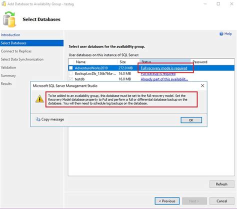 Restore A Database In The Ms Sql Server Always On Availability Group Eclipsys
