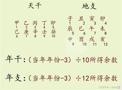 天干地支，生辰八字 csdn博客