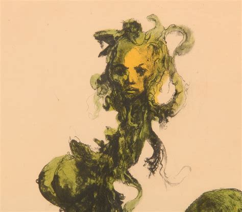 Leonor Fini Surrealist Etching 1970s Mutualart