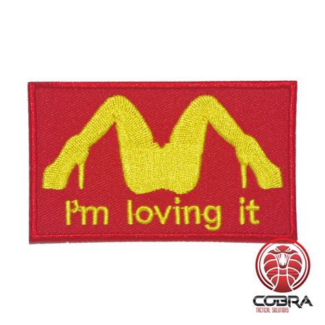 Im Loving It Mcdonalds Sexy Funny Embroidered Patch Iron On