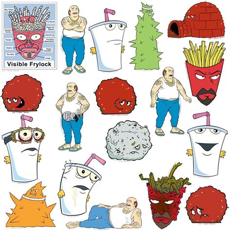 Aqua Teen Hunger Force Officially Licensed Deluxe Vinyl Stickers