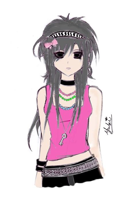 Anime Emo Girl Drawing At Getdrawings Free Download