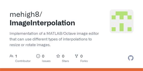 Github Mehigh8imageinterpolation Implementation Of A Matlaboctave Image Editor That Can Use