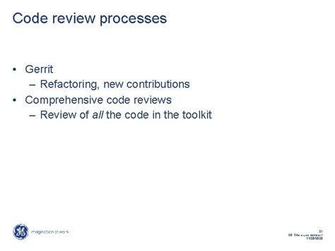 Code Reviews Code Review Processes Gerrit Refactoring New