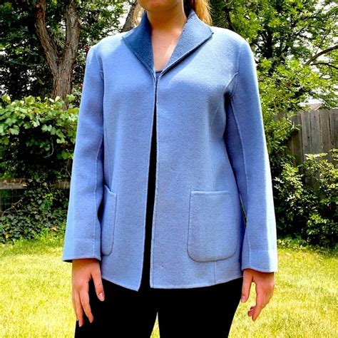 Pendleton Jackets And Coats Vintage Pendleton 0 Merino Wool Sky Blue Two Tone Designer Autumn