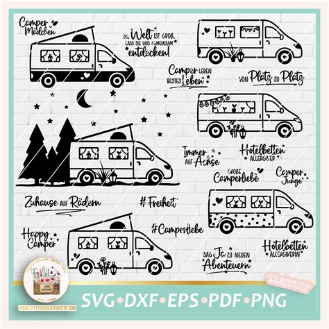 Plotterdatei Camperliebe In Den Dateiformaten Svg Png Und Dxf