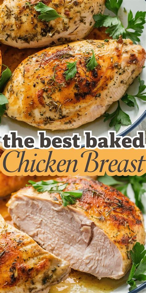 Juicy Oven Baked Chicken Breast Recipe Easy And Quick 365 Recipes