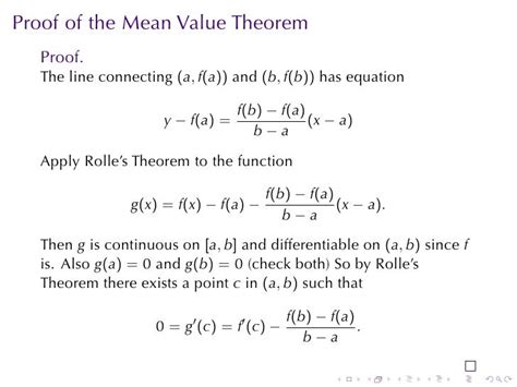 Lesson 20 The Mean Value Theorem