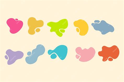 Premium Vector Organic Pastel Blobs Irregular Shape