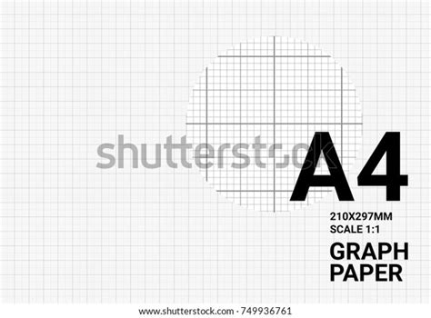 Vector Graph Paper Blueprint Background Plotting Stock Vector Royalty Free 749936761