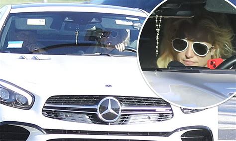 Britney Spears Seen Driving Mercedes Benz With Mystery Man Through