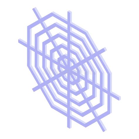 Complex Geometric Shape Rotating In Isometric View Stock Vector Illustration Of Abstract