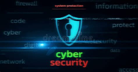 Cyber Security Symbol Seamless Loop Stock Video Video Of System Protect 303951767