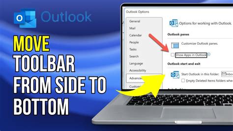 How To Move Outlook Navigation Toolbar From Side To Bottom Updated 2024 Youtube