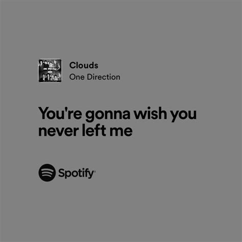 Clouds One Direction Spotify Lyrics One Direction Lyrics Lyrics
