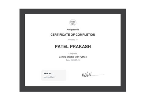 Prakash Patel On Linkedin Python Programming Amigoscode