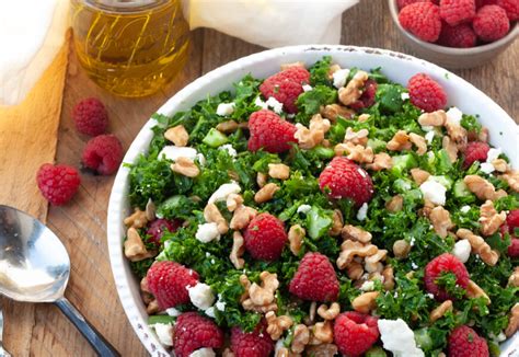 Vibrant Raspberry Walnut Salad Mediterranean Diet Recipe