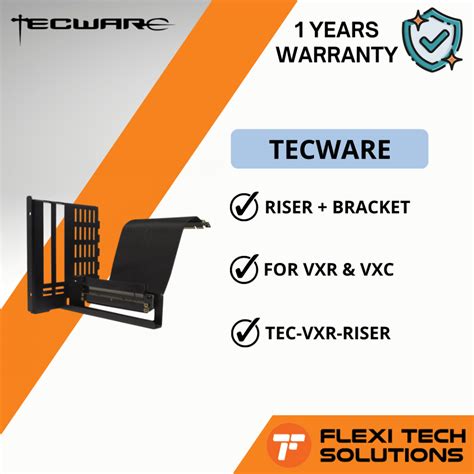 TECWARE Vertical Riser BRACKET For VXR Only GPU Graphics Cards Riser PCIe Flexi Tech
