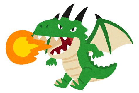 恐竜 火を吹く イラスト
