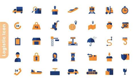 Logistics Icons Vector Art Icons And Graphics For Free Download