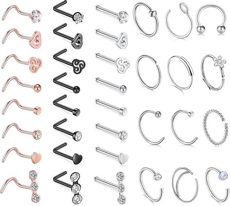 Nose Piercing Jewelry Types