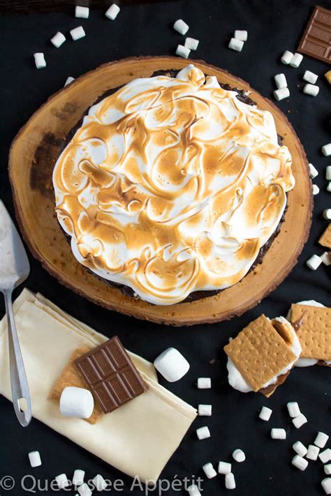 Smores Mississippi Mud Pie ~ Recipe Queenslee Appétit