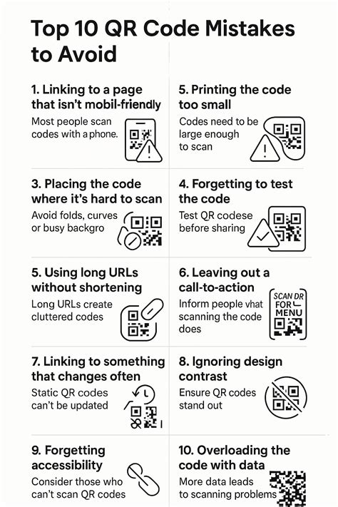 Top 10 Qr Code Mistakes To Avoid Qr Code