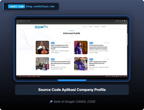Source Code Aplikasi Company Profile Menggunakan Laravel Blog Candil Code