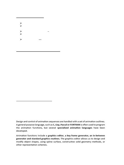 Computer Animation Function And Languages Pdf Rendering Computer Graphics Computer Animation