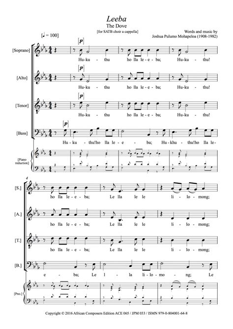 Leeba African Composers Edition