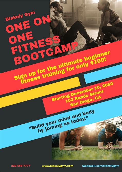 Free Boot Camp Flyer Templates Editable And Printable