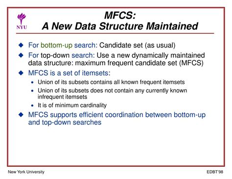 ppt pincer search a new algorithm for discovering the maximum frequent set dao i lin and zvi