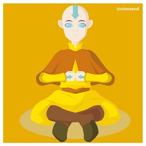 Aang Vector Avatar The Last Airbender Por Cotón Azul Avatar The Last Airbender Aang The Last