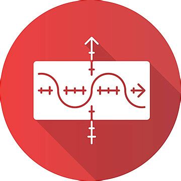 Flat Design Function Graph With Sinusoid And Duplicate Vector Design
