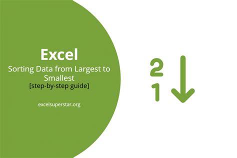 how to sorting data from largest to smallest in excel excel in hindi