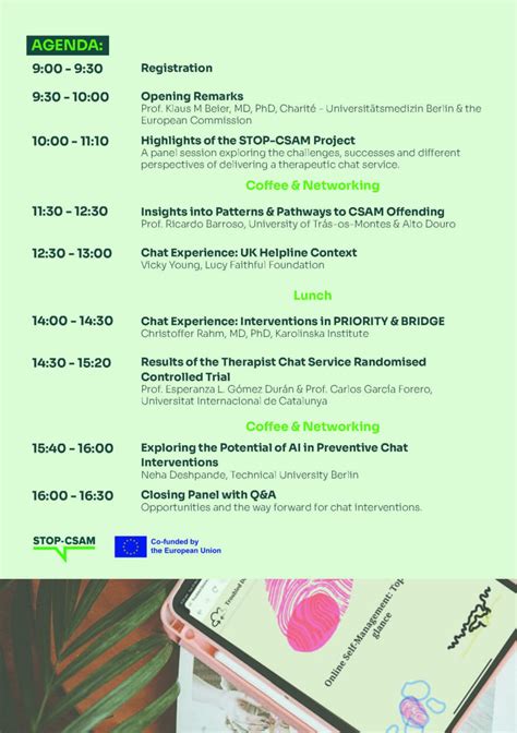 Only Two Weeks Until The Stop Csam Final Conference The Agenda Is Set