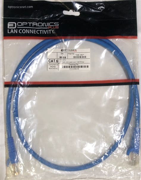 OPTRONICS Cat M Blue Patch Cord