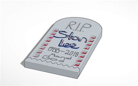 3d Design Stan Lee Tinkercad