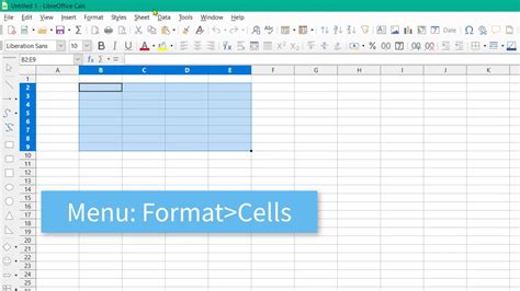 Multiple Cell Border In Calc Libreoffice 64 En Youtube