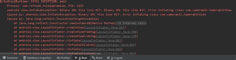 Java Binary Xml File Line 17 Error Inflating Class Comcamerakit