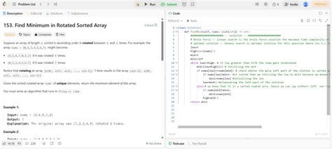 🧠 Leetcode Problem Solved 153 Find Minimum In Rotated Sorted Nagasai Batchu