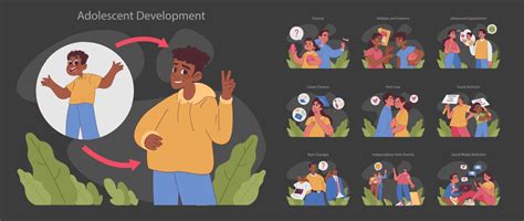 Learning Responsibility Concept Flat Royalty Free Vector